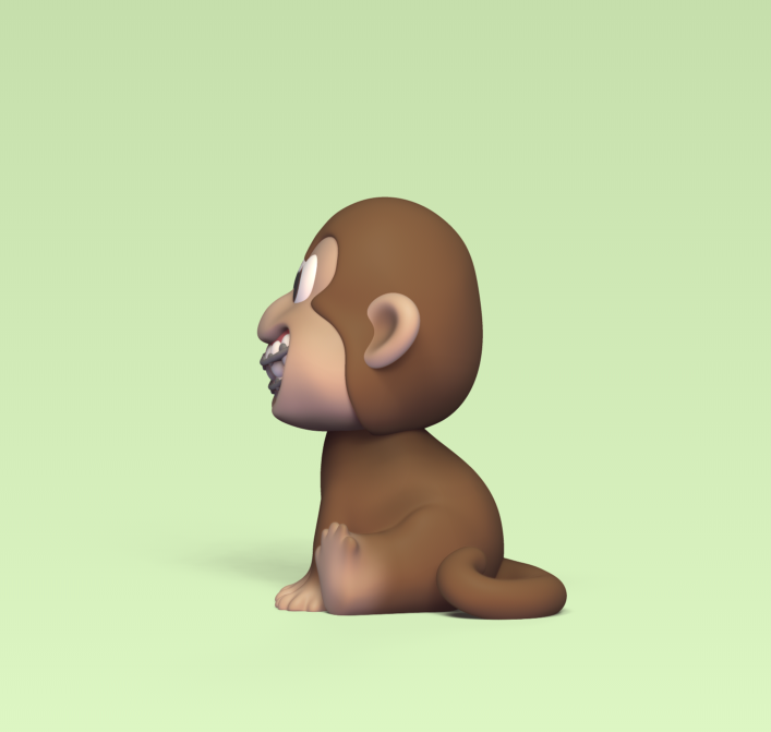 3D file Monkey Smiling 🐒・3D print design to download・Cults