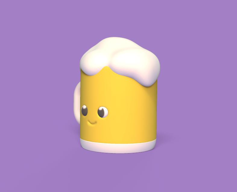 3D file Cute Beer・Model to download and 3D print・Cults