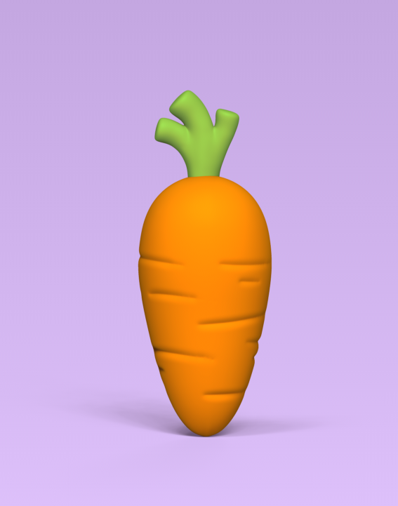 3D file Cute Carrot・Model to download and 3D print・Cults