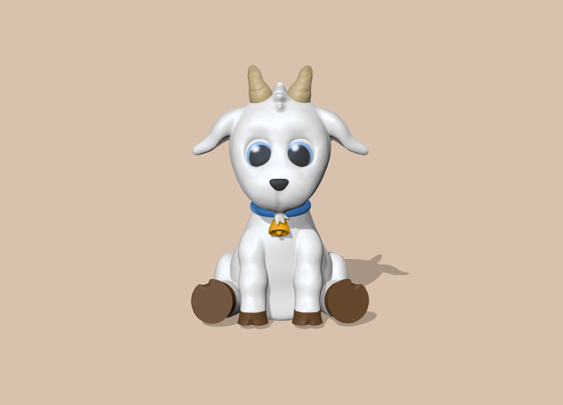 3D file Cute Goat・3D printer design to download・Cults