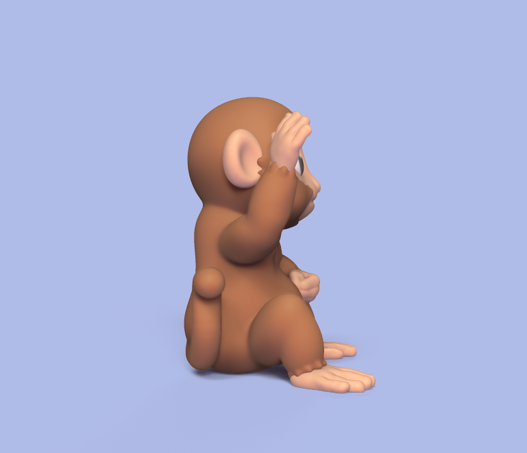 Waving Monkey Animation