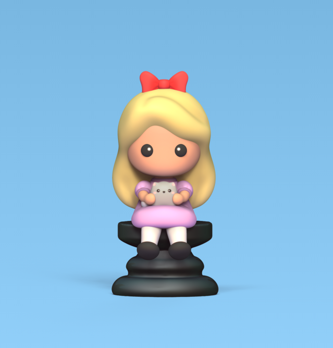 3D file Alice Chess - Side A ♟️・3D print object to download・Cults