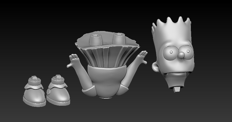 STL file Bart Simpson in Skirt・3D printable model to download・Cults