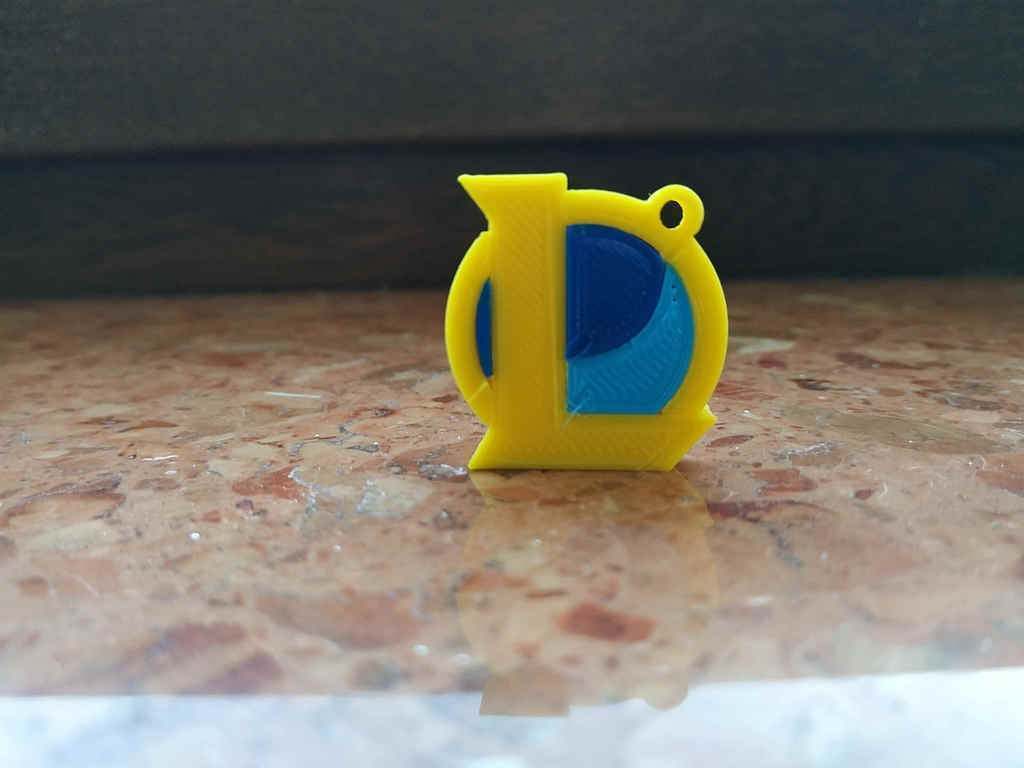 Free STL file League of Legends (LOL) logo keychain・3D printer model to ...
