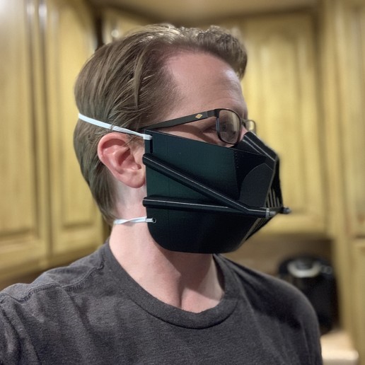 3D printed Darth Vader Face Mask • made with Creality Ender 3 ・ Cults
