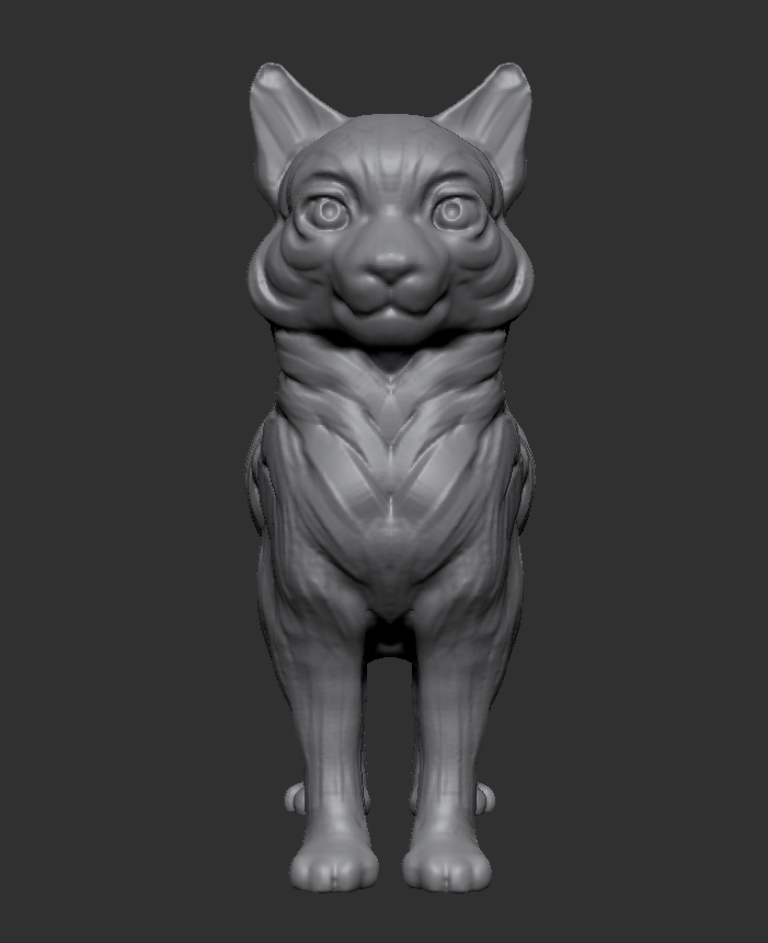 STL file Long-haired cat 🐱・3D printable model to download・Cults