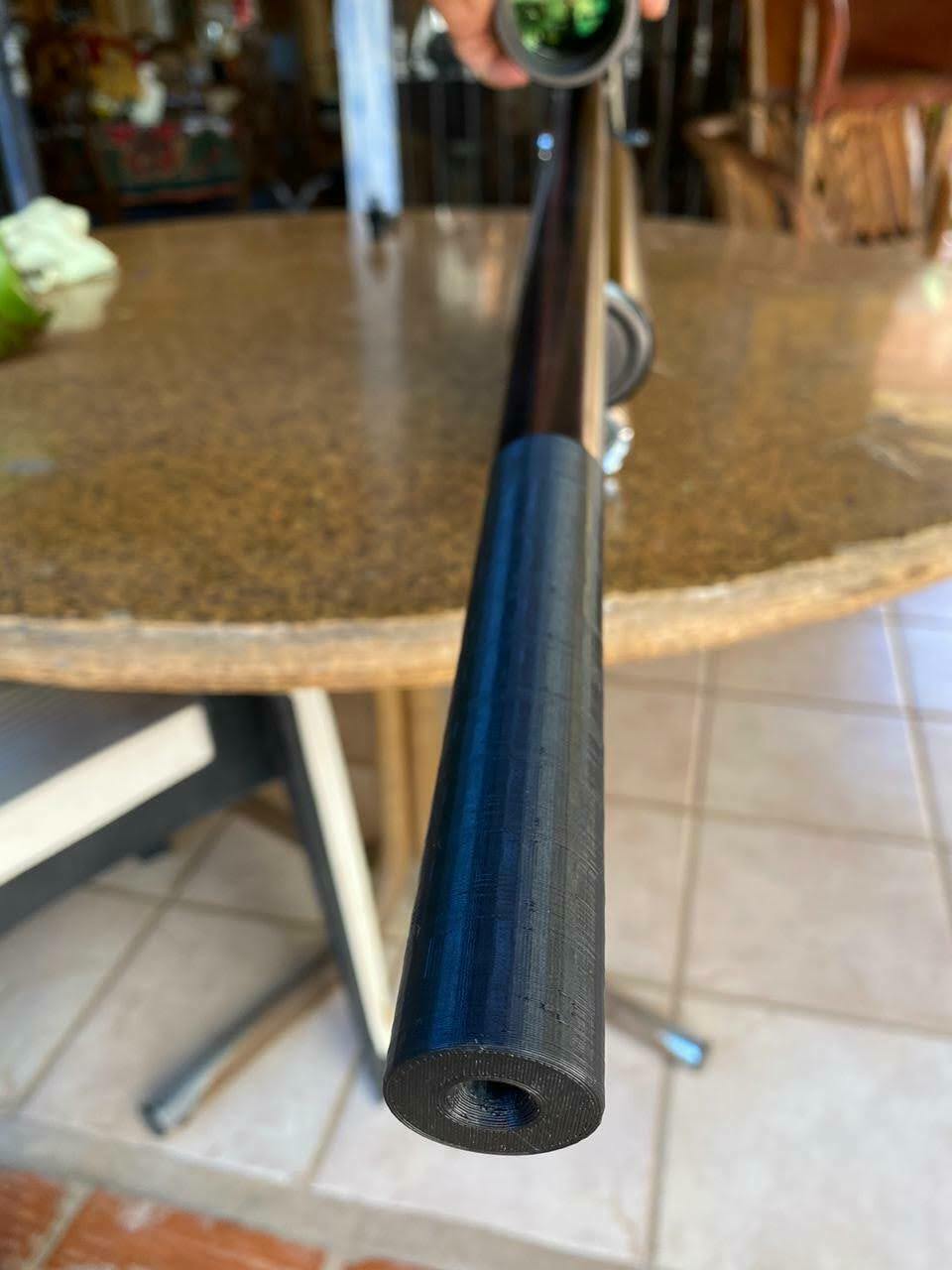 STL file Silencer for kral puncher knight's .22 rifle・3D printing ...