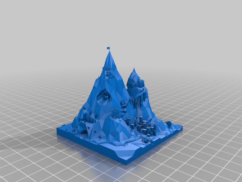 Free 3D file Celeste Mountain ⛰️・3D printing template to download・Cults