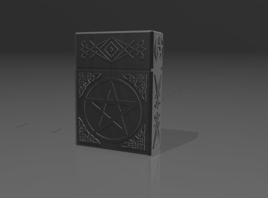 STL file CARD BOX - WITCHCRAFT // TAROT V1・Template to download and 3D ...