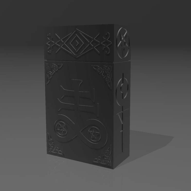 STL file CARD BOX - WITCHCRAFT // TAROT V2・3D print object to download ...
