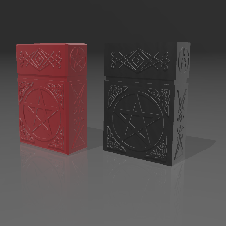 STL file CARD BOX - WITCHCRAFT // TAROT V1・Template to download and 3D ...