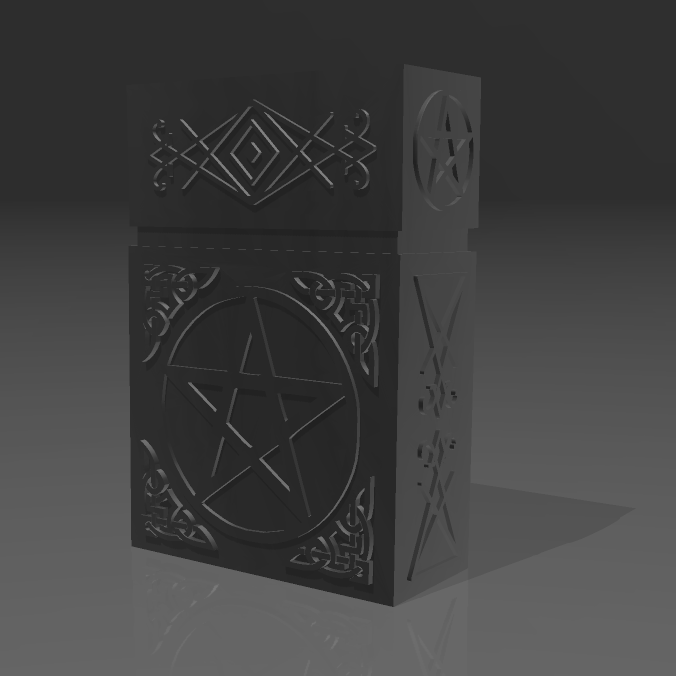 STL file CARD BOX - WITCHCRAFT // TAROT V1・Template to download and 3D ...