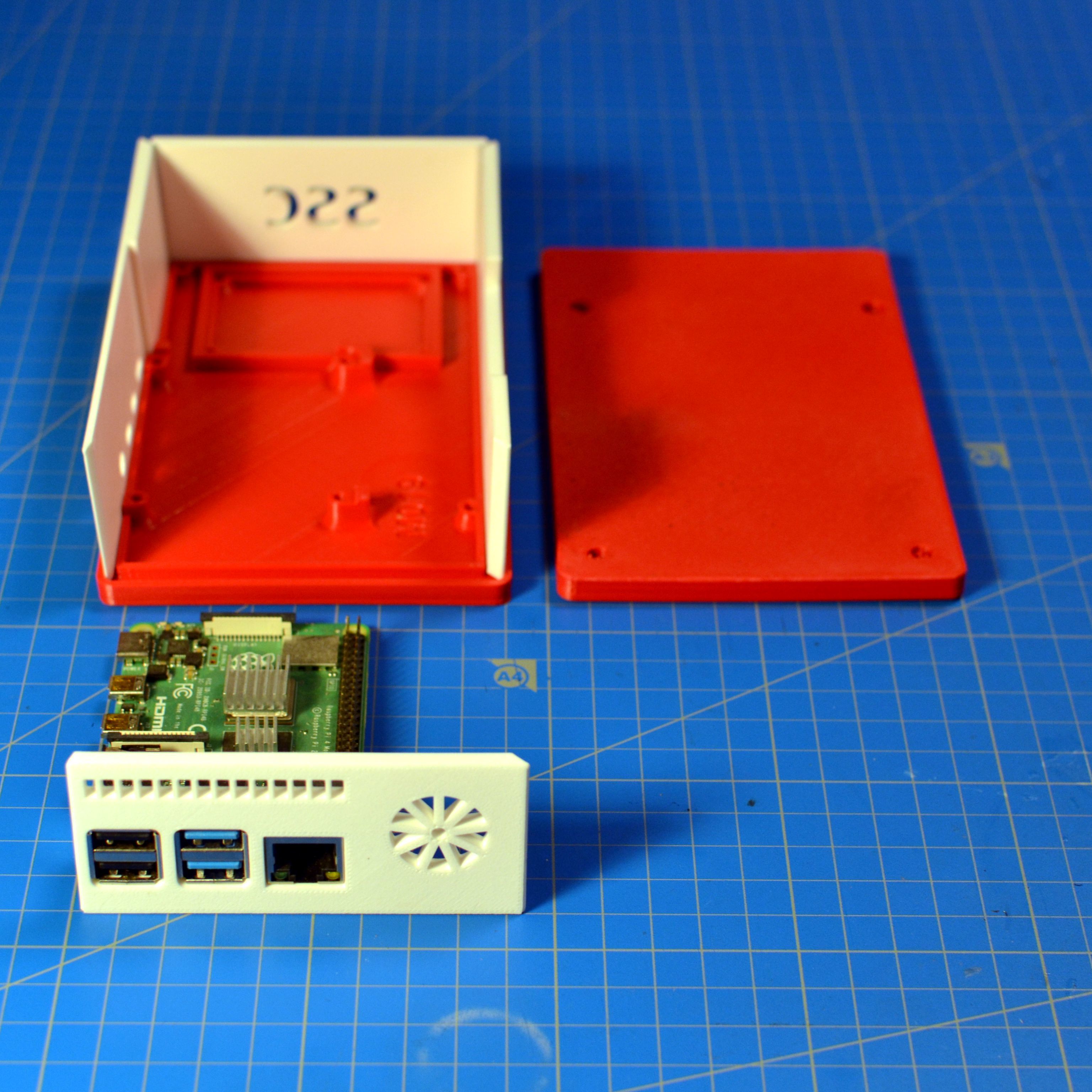 Download free STL file Raspberry Pi 4 Big Case Active Cooling with fan ...