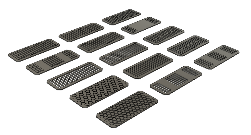 Archivo STL gratis Greeblies set 2701 - Placas diversas 🦸・Modelo para ...
