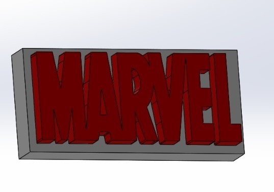 Free STL file marvel logo・Object to download and to 3D print・Cults