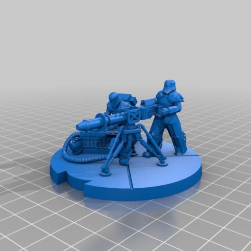 Download free STL file Range Trooper E-Web (Star Wars Legion scale ...