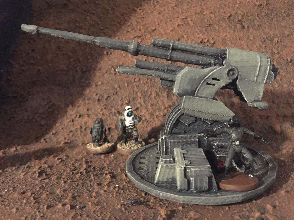 Free STL file Turbolaser Emplacement (star wars legion scale)・3D print ...