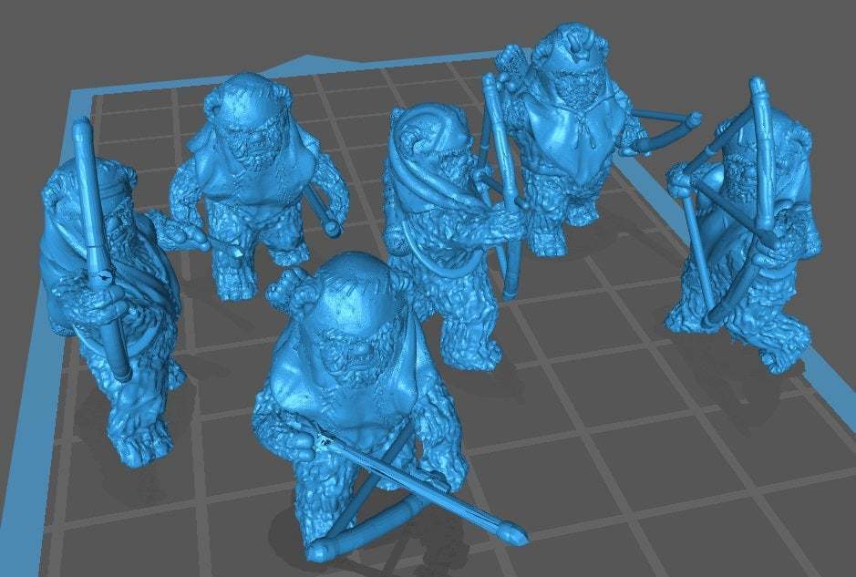 Free STL file Ewok Archers (star wars legion scale) ⭐・3D printing ...