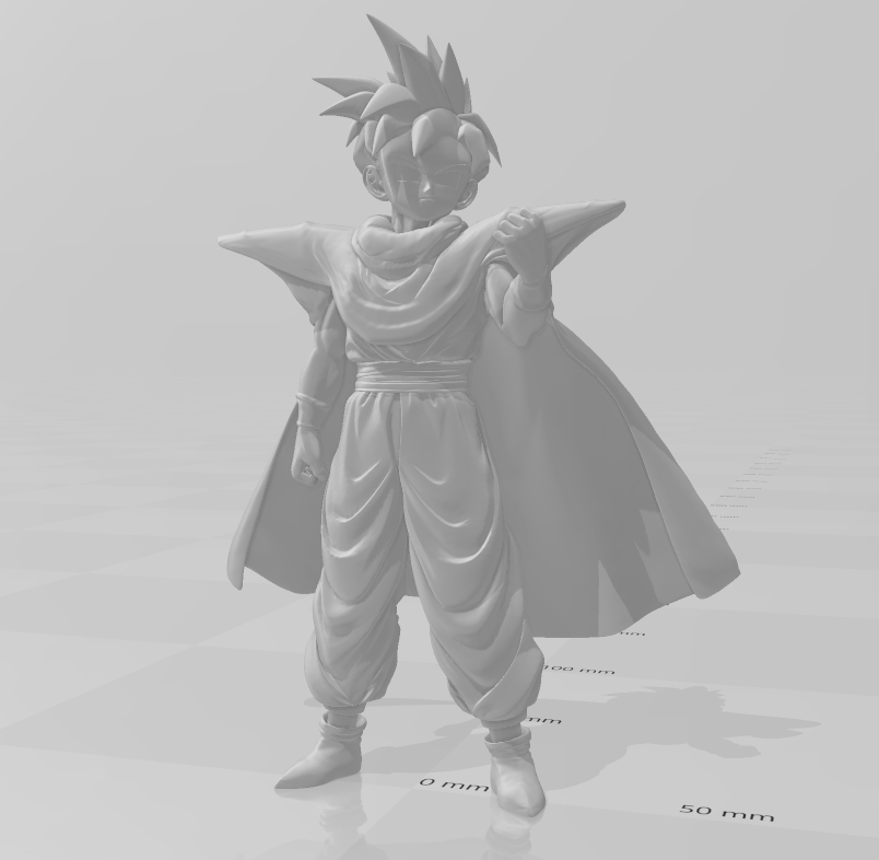 STL file Son Gohan ( with cape) 3D Model・3D printable design to ...
