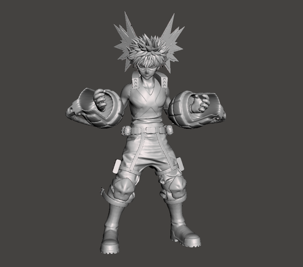 STL file Bakugou Katsuki 3D Model・3D print design to download・Cults