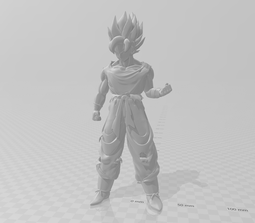 STL file Goku Battle Damage 3D Model・3D printing idea to download・Cults