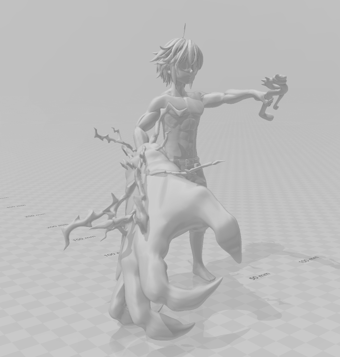 STL file Demon Meliodas (Seven Deadly Sins) 3D Model・3D printer model ...