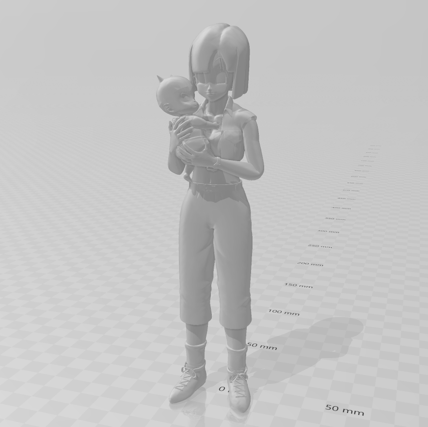 STL file Bulma (Android Saga) 3D Model・3D print object to download・Cults