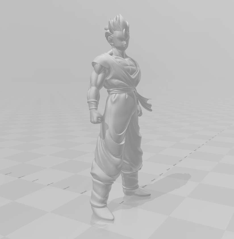 STL file Son Gohan Adult blue gi 3D Model・3D printer model to download ...
