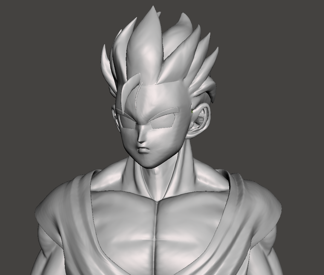 STL file Son Gohan Adult blue gi 3D Model・3D printer model to download ...
