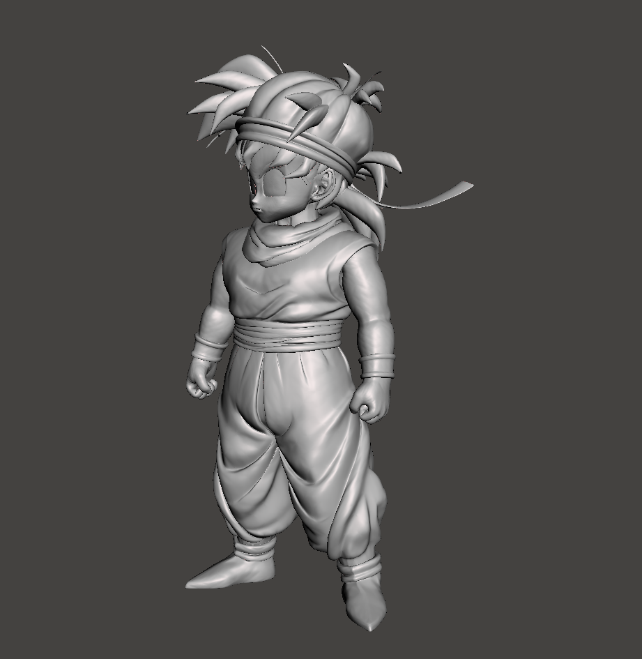 STL file Kid Gohan 3D Model・3D printable model to download・Cults