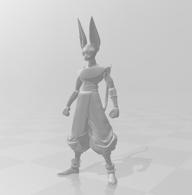 STL file Beerus God of Destruction 3D Model・3D printer design to ...