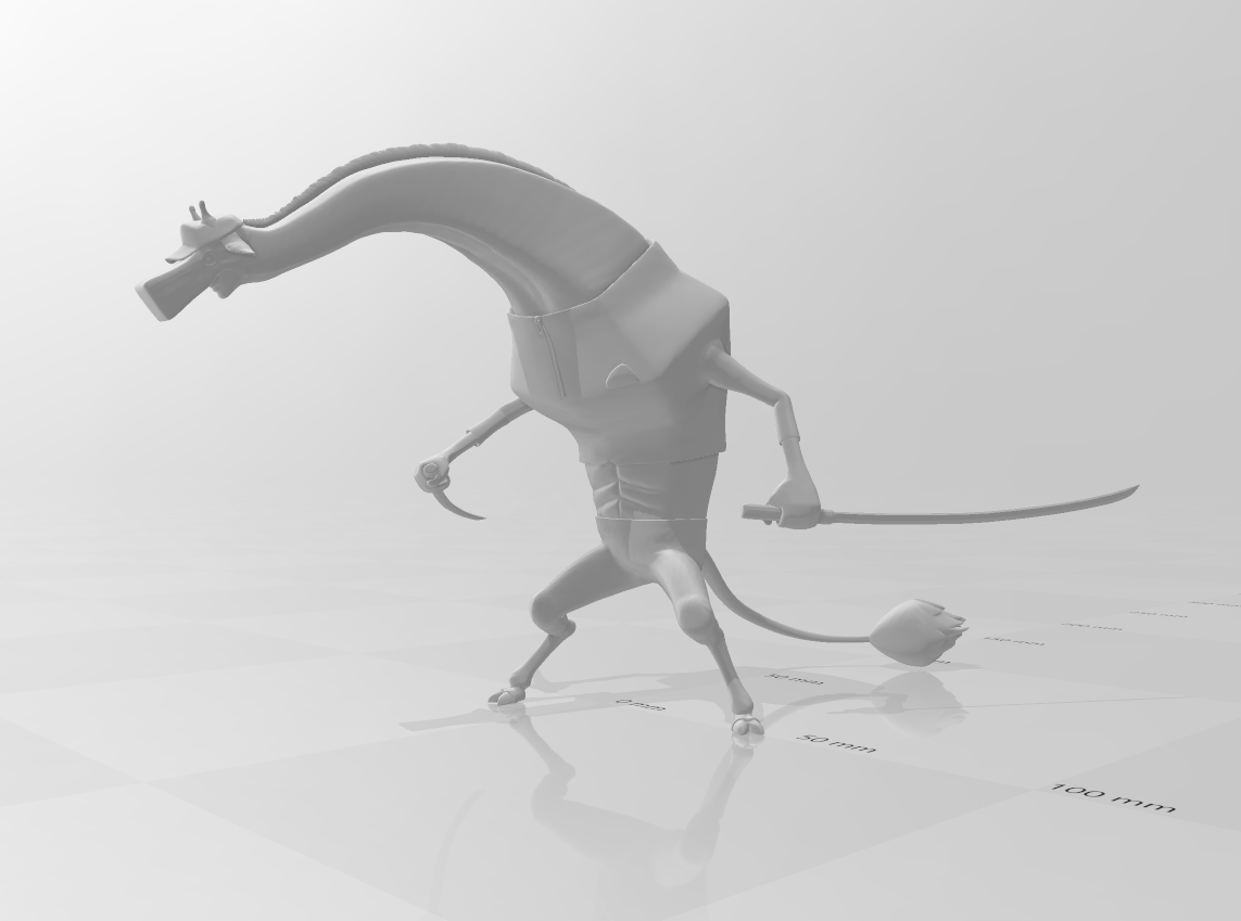 STL file Kaku Giraffe form 3D Model・3D printer design to download・Cults