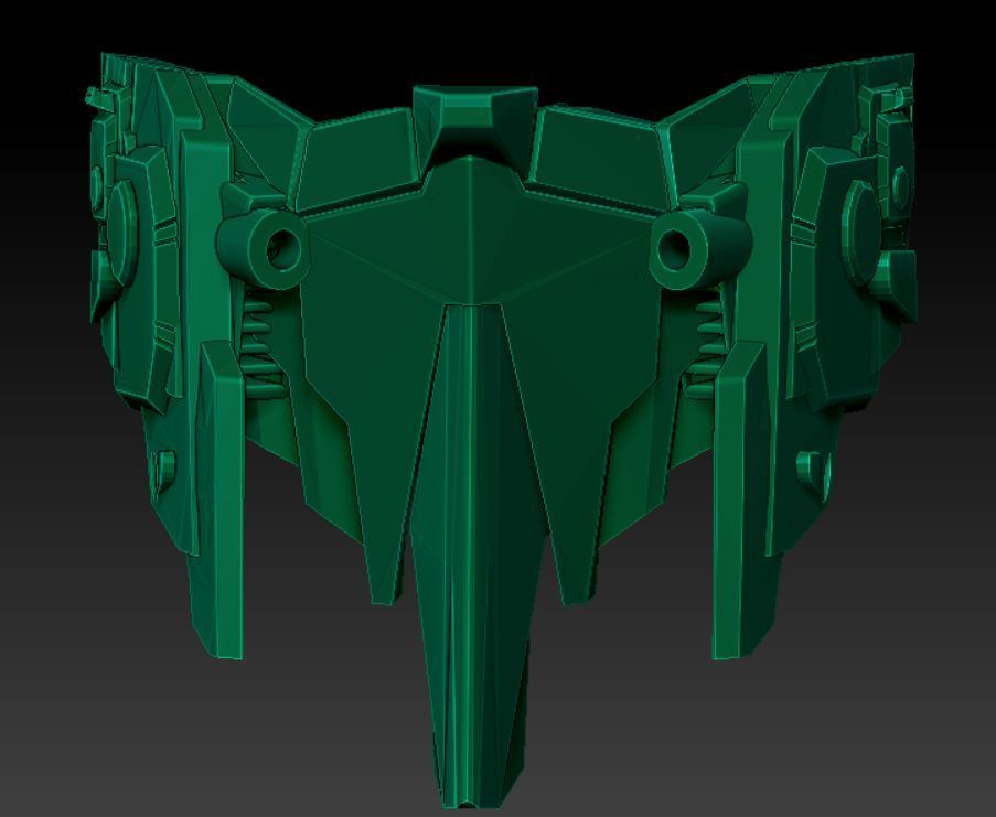 Archivo STL Fan Art Máscara facial estilo Gundam・Diseño de impresión en ...