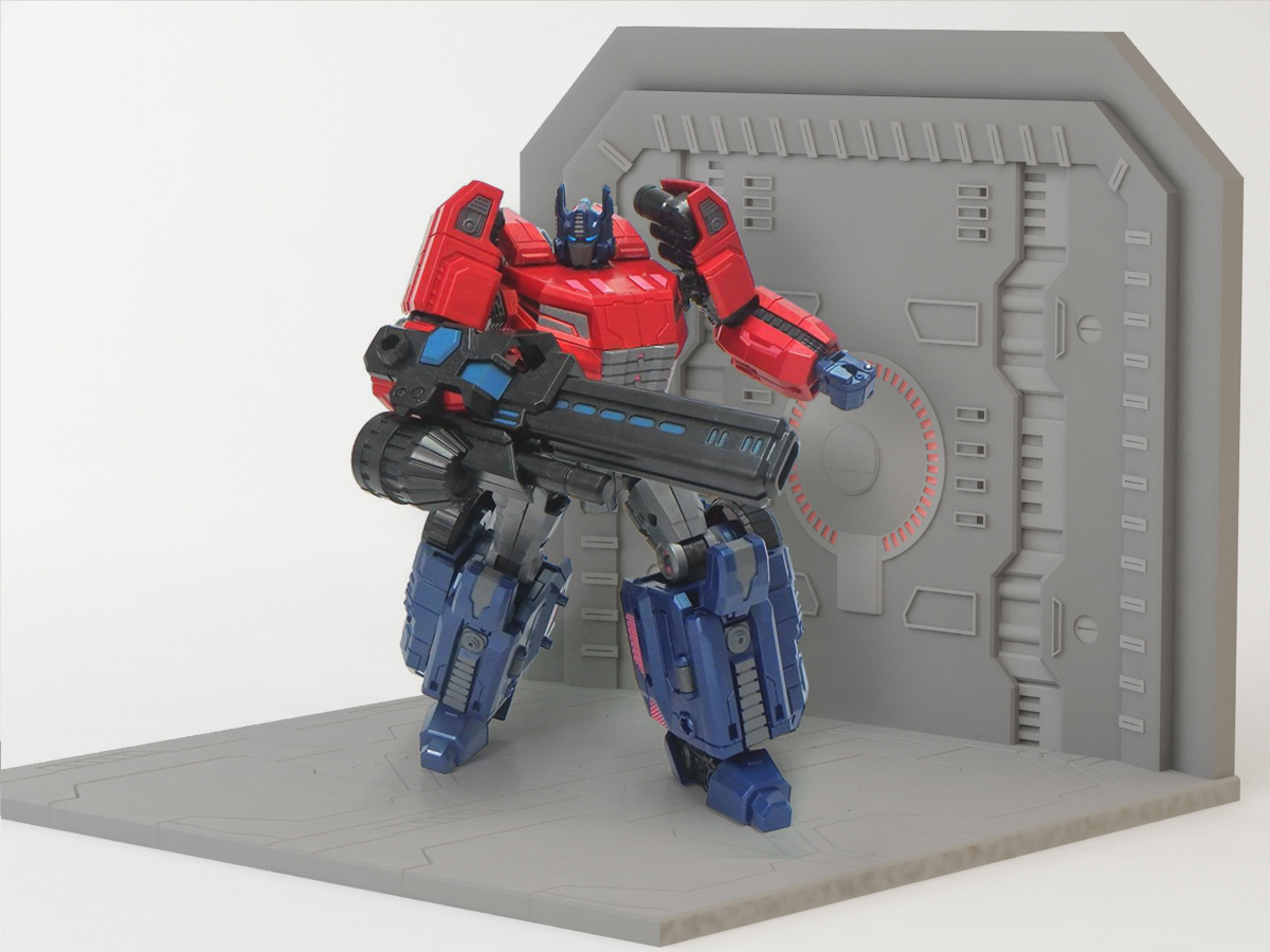 STL file transformers FOC door display 🤖・3D printing template to ...
