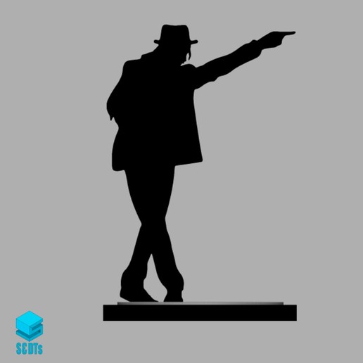 Download OBJ file Michael Jackson game board token • 3D printing design ...