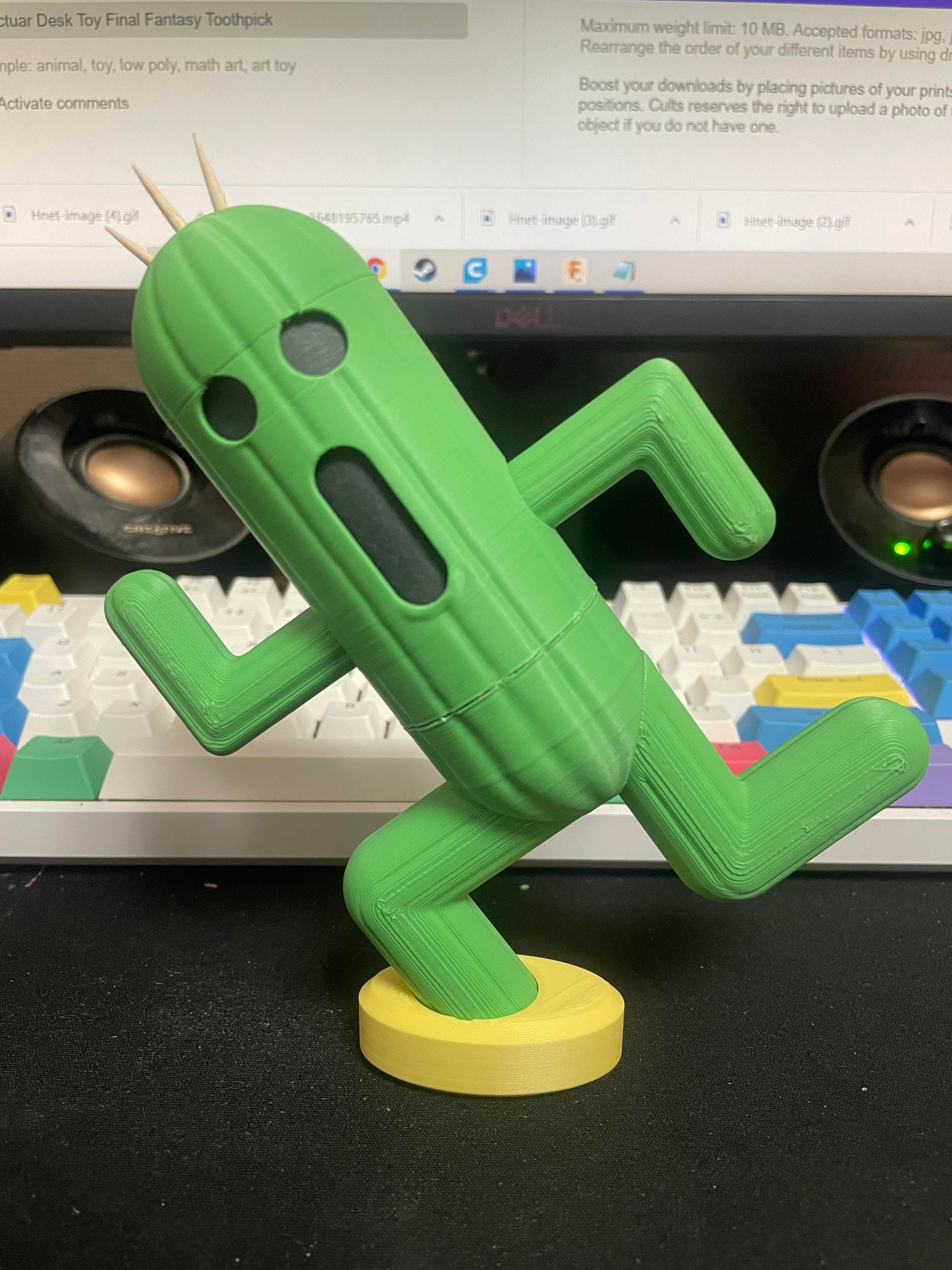 Archivo STL Cactuar con extremidades posables・Plan de impresión en 3D ...