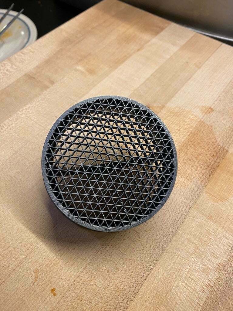 Free STL file Drain strainer with handle・Template to download and 3D ...