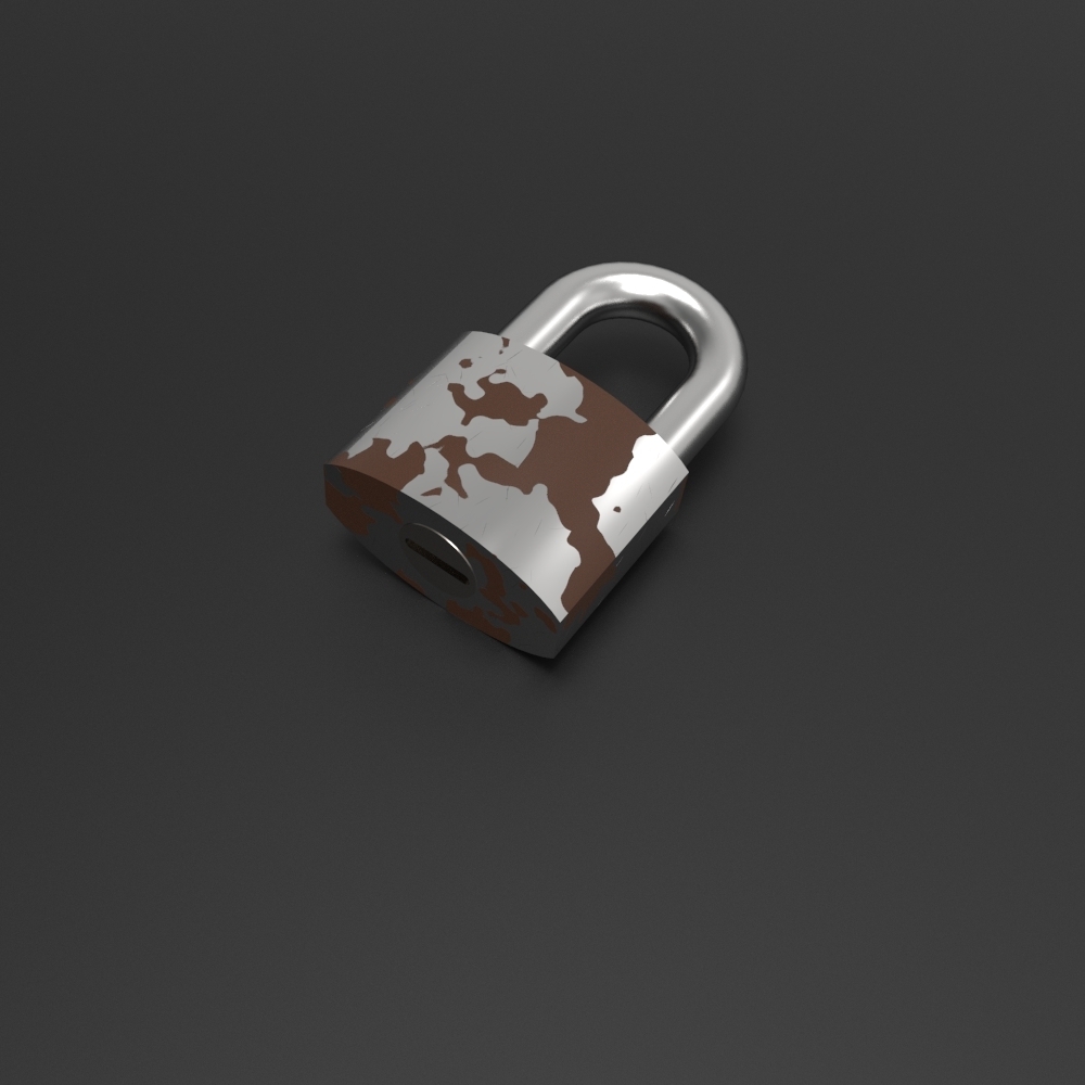 STL file PADLOCK FOR DIORAMA・3D printable model to download・Cults