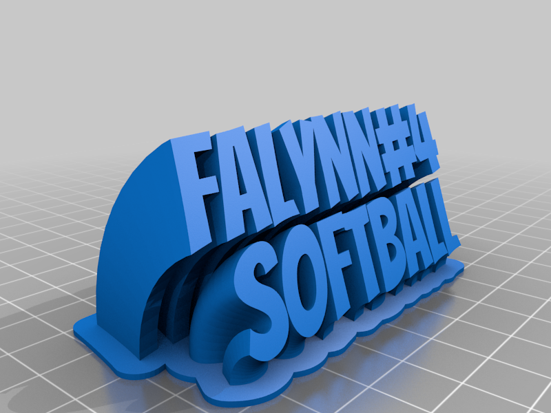 Free 3D file Falynn Softball・3D printer model to download・Cults