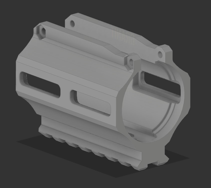 STL file King Arms AS VAL VSS M-lok + RIS・3D print design to download・Cults
