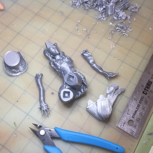 Download STL file Steampunk Girl Pinup 3D print model ・ Cults