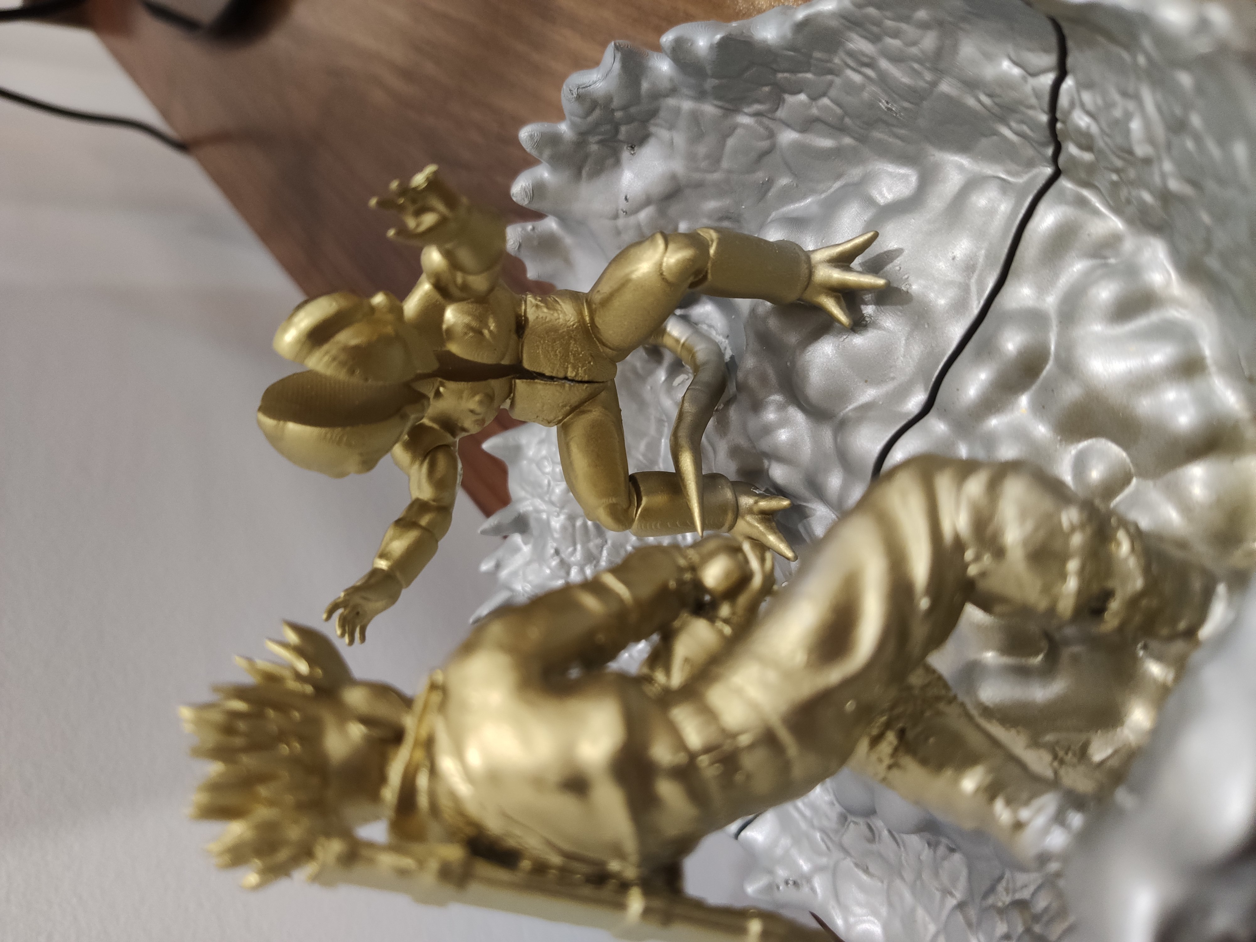 3D printed Mecha Frieza VS Future Trunks • made with Creality LD-002r・Cults