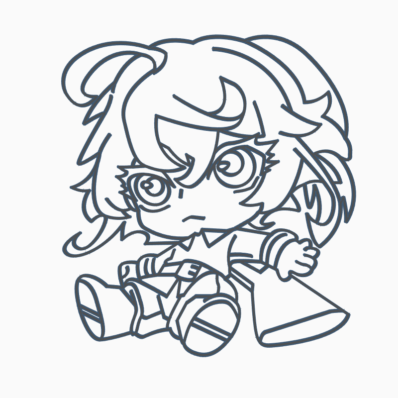 STL file Tanya Von Degurechaff Cookie Cutter Chibi Youjo Senki Anime ...