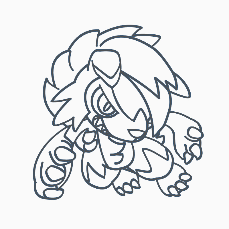 STL file Lycanroc Midnight Cookie Cutter Pokemon Anime Chibi・3D ...