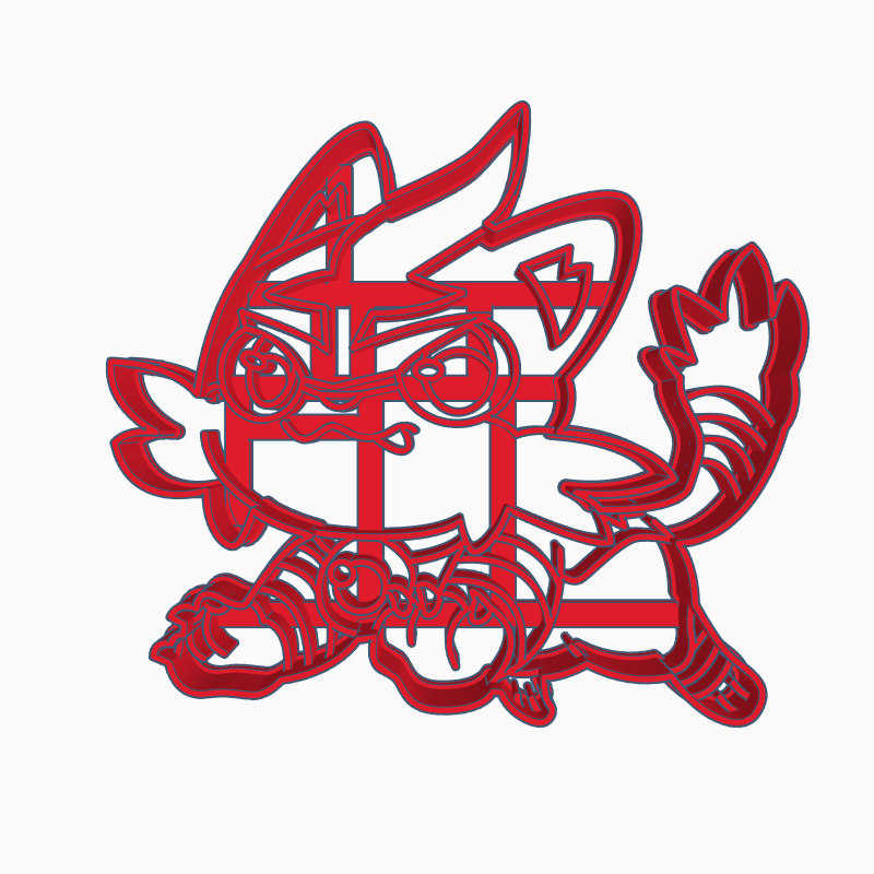 STL file Torracat Cookie Cutter Pokemon Anime Chibi 🍪・3D printer model ...