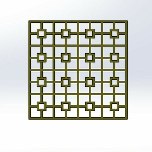 Télécharger fichier STL Square Pattern-4 (Pour divers usages) • Objet ...
