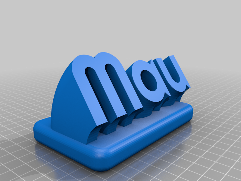Free STL file My Custmauomized Sweeping Name Plate remix・3D printable ...