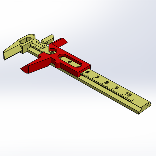 Download STL file 100 mm caliper • 3D print object ・ Cults