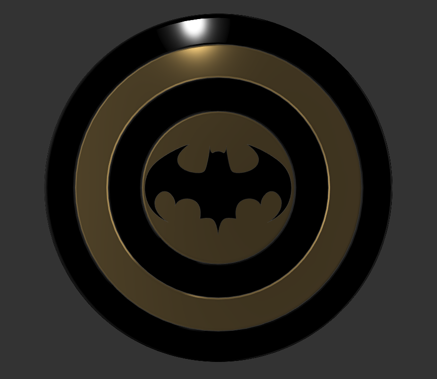 Free STL file batman shield・Object to download and to 3D print・Cults