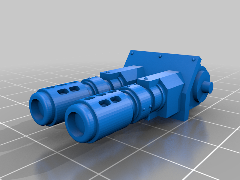 Free 3D file Plastic predator tank melta cannon・3D printer model to ...